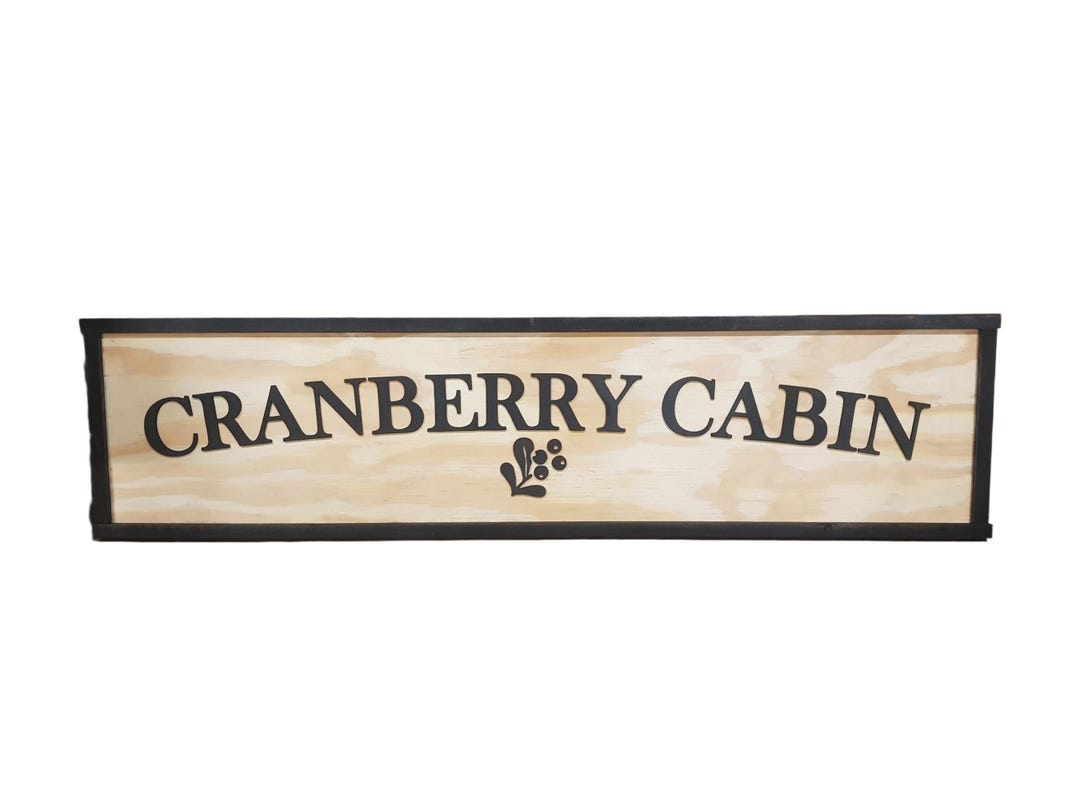 Personalized Rustic Cabin Sign – Custom Wood Lodge Decor With Family ...