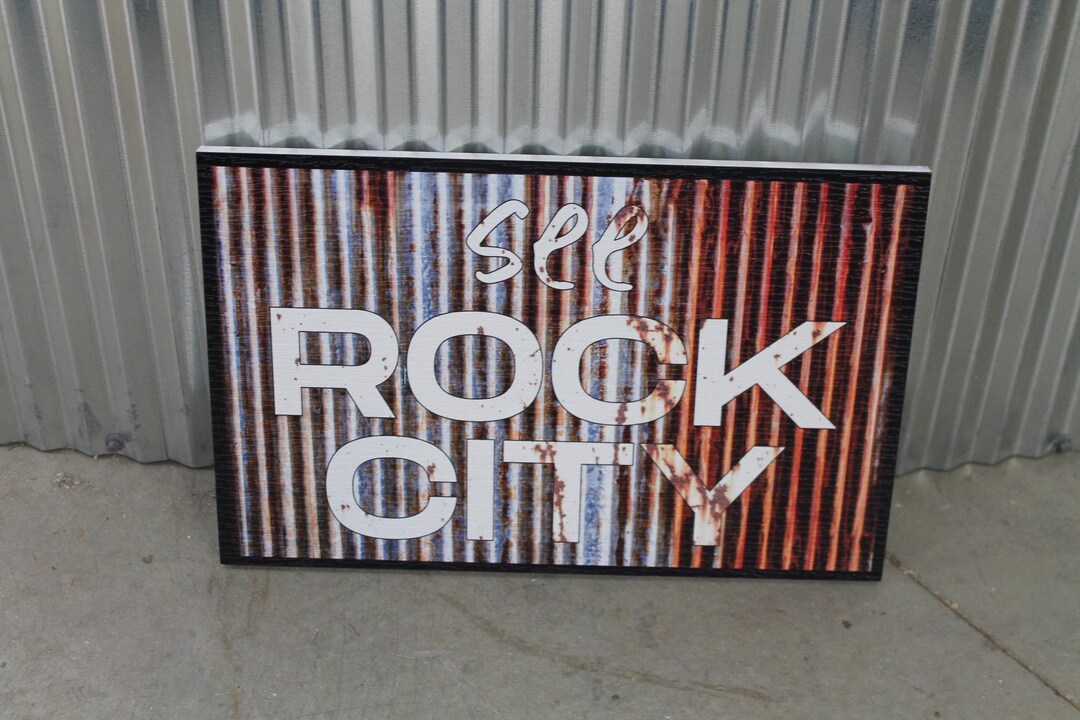 See Rock City Sign: Rustic Outdoor Decor, Weatherproof Print (10x16) - Etsy