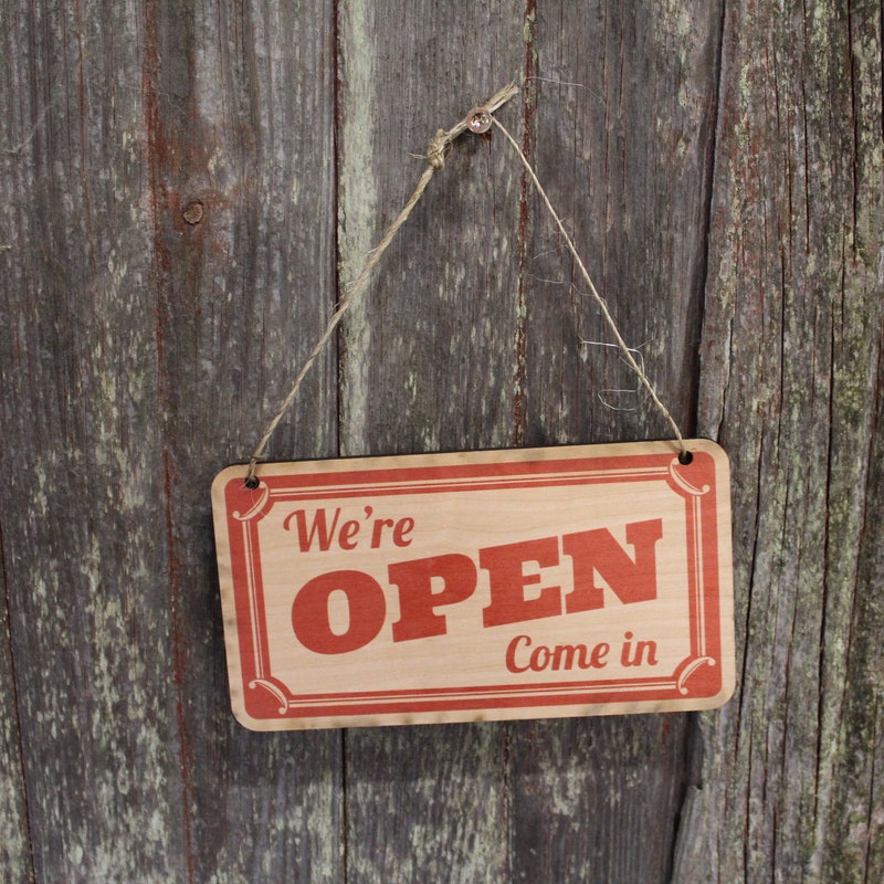 We Are Open Signs - Etsy
