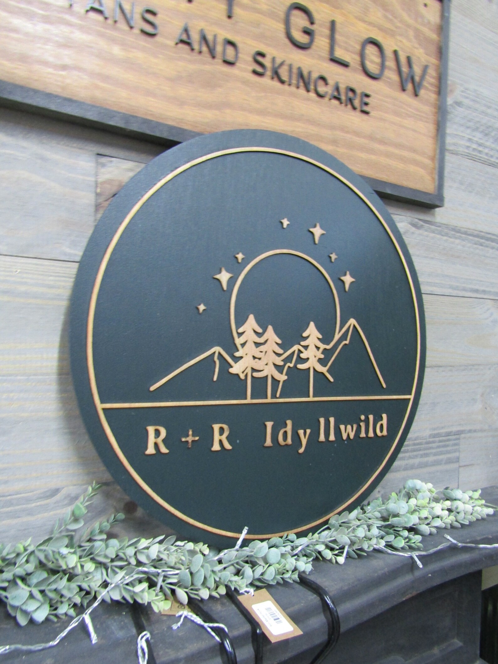 Custom Sign Round Business Commerical Signage Minimalist Made to Order ...