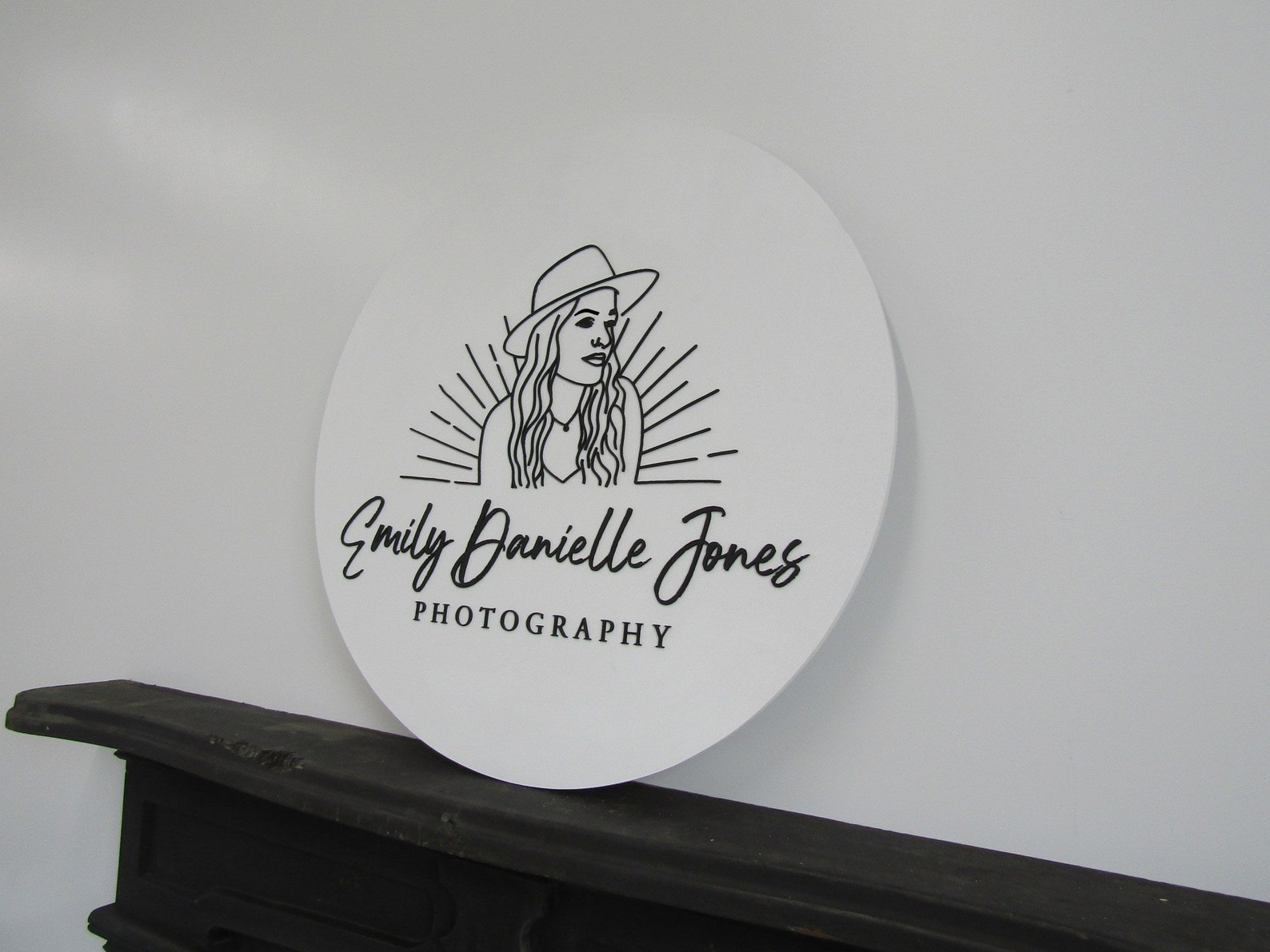 Custom Sign Round Business Commerical Signage Minimalist Made - Etsy