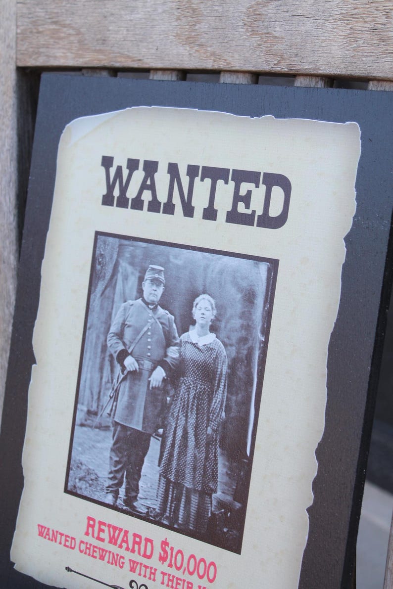 Custom Wanted Poster Sign • Personalized Photo Sign • Funny Western ...
