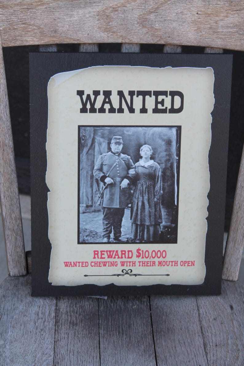 Custom Wanted Poster Sign • Personalized Photo Sign • Funny Western ...