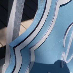 Large Beach House Sign, Bay Ocean Sea Starfish Established Sign ...