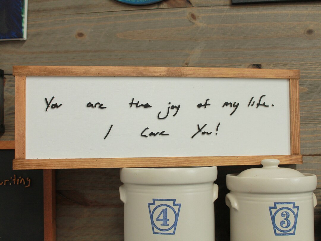 Hand Written Sign Custom Handwritten Message Personalize With Your Own ...