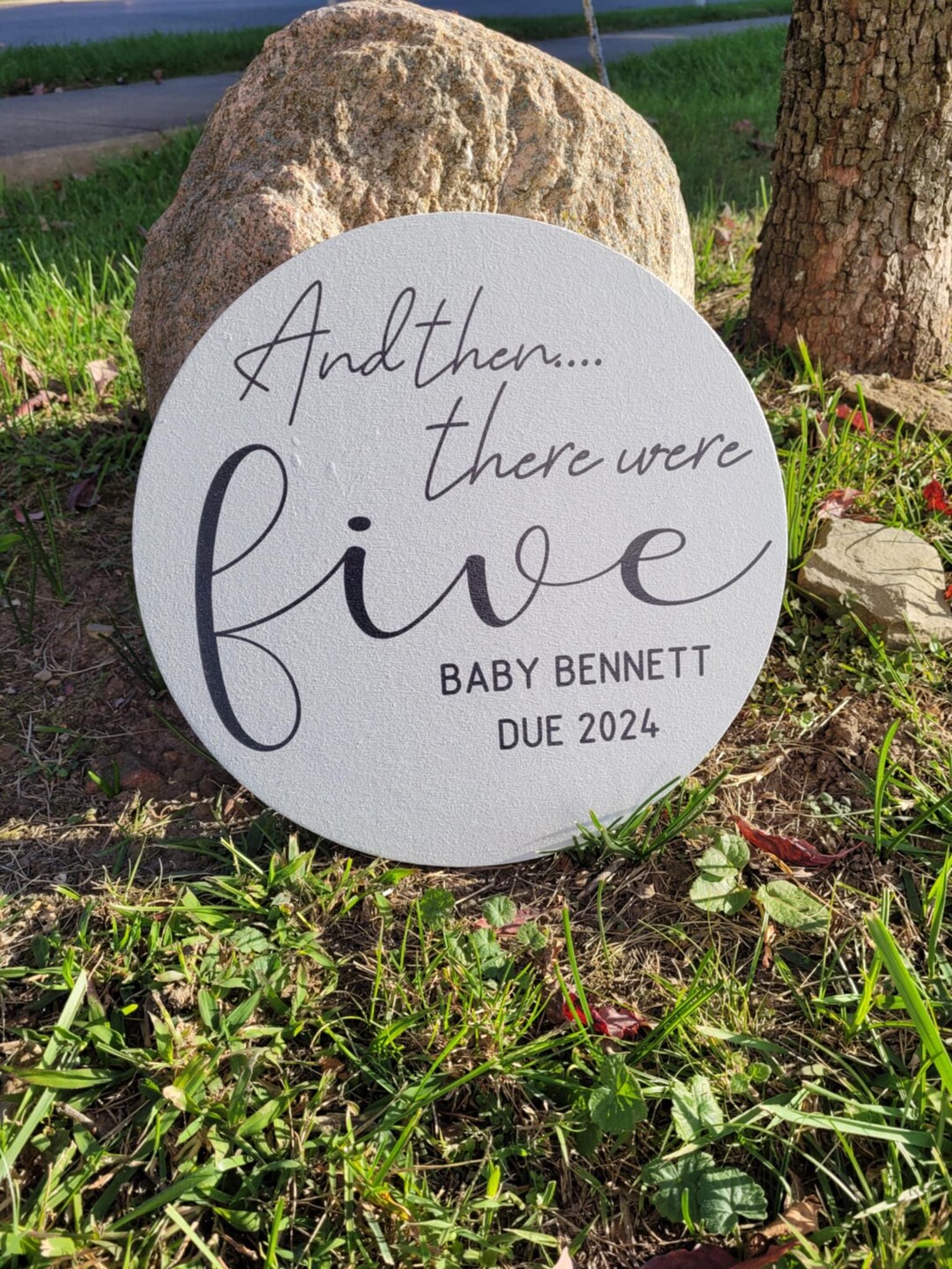 Baby Due Date Sign Baby Shower Personalized Lightweight Affordable ...