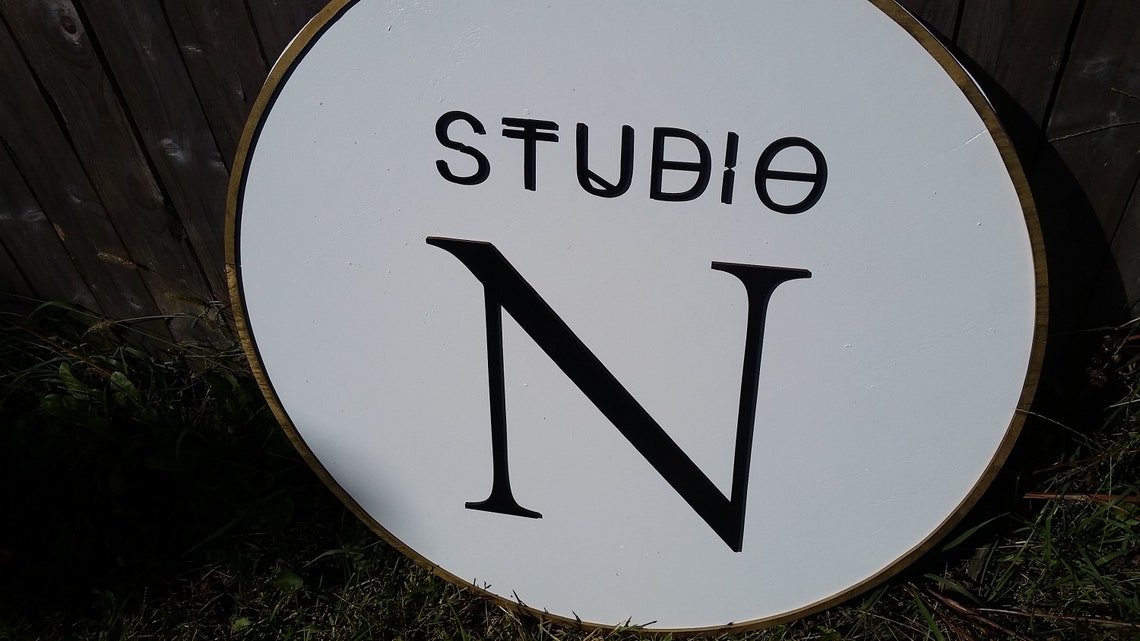 Custom Round Business Sign Commerical Signage Made to Order | Etsy