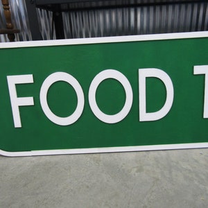 Custom Wood Handmade Sign Food Truck Signage Commerical Food Handmade ...