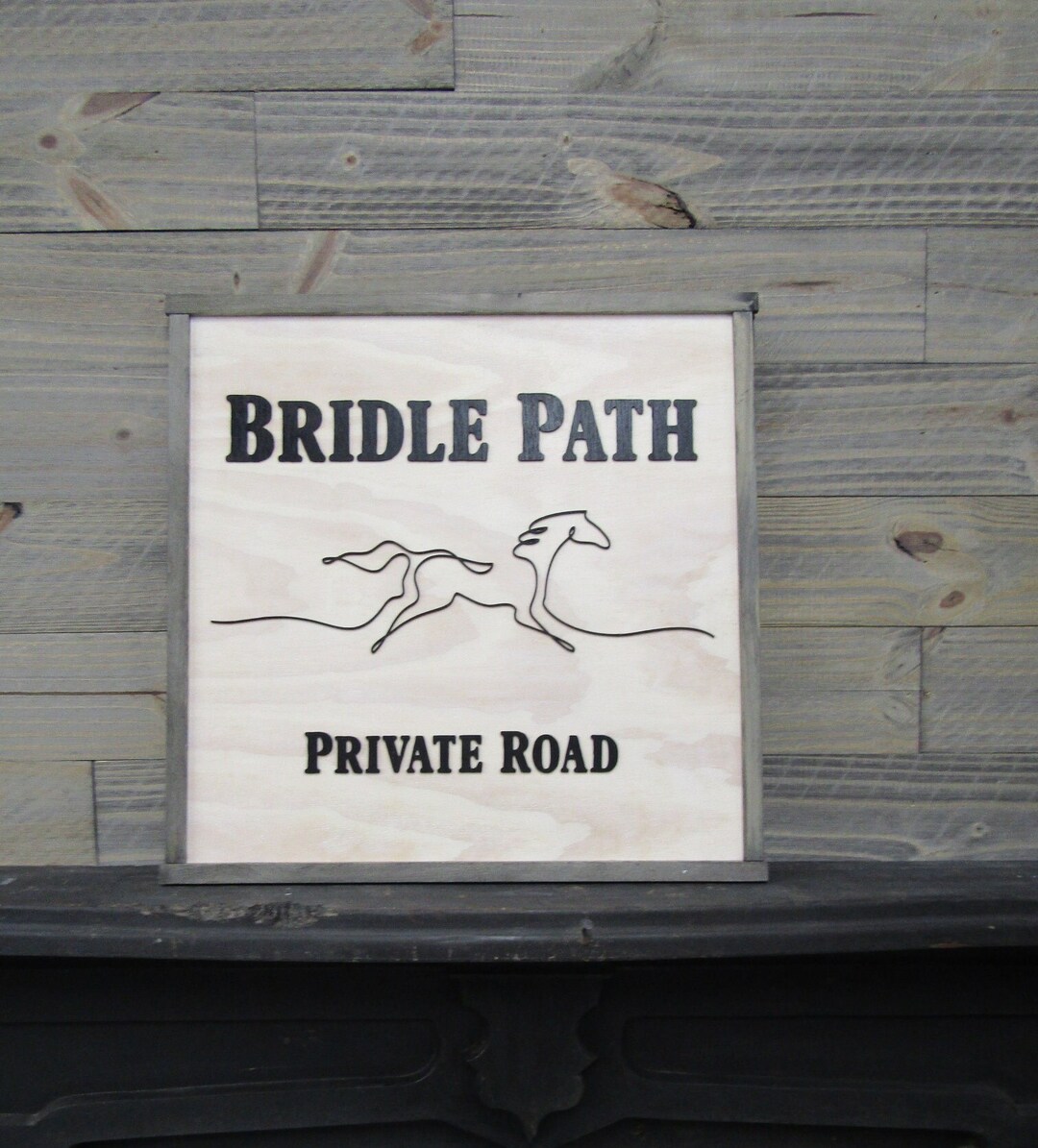 Large Custom Ranch Signage Bridal Path Private Drive Sign Company Name ...