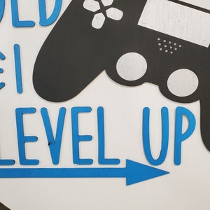 Gamer Gift, Video Game, Level Up, Birthday, Gift, Large Circle, Plaque ...