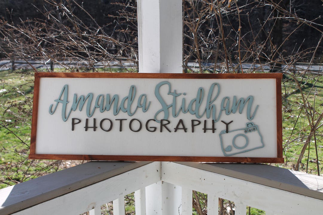 Wood Photo Studio Sign Artistic Art Room Photography Studio Small ...