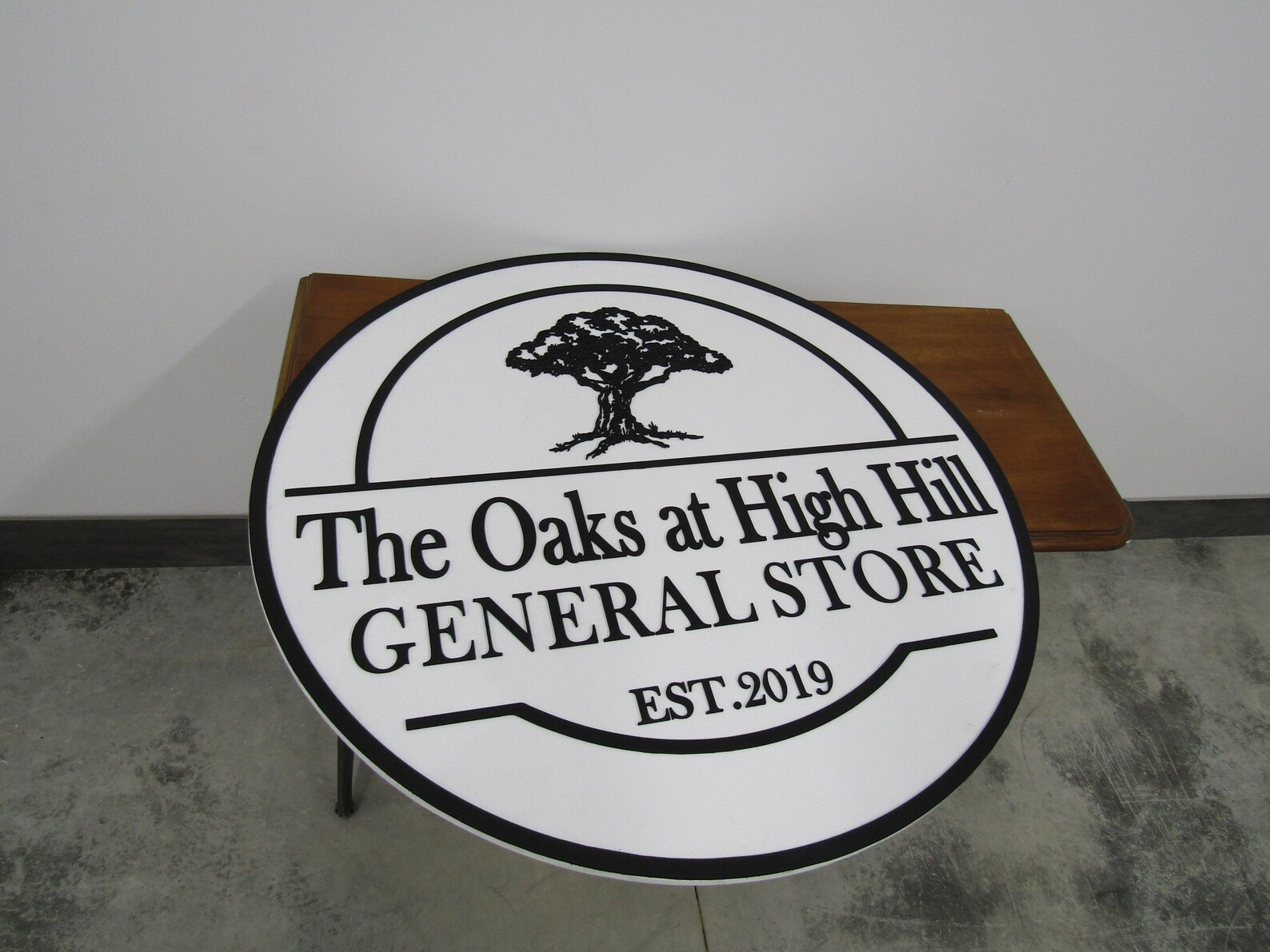 Custom Round Business Sign Commerical Signage Made to Order - Etsy