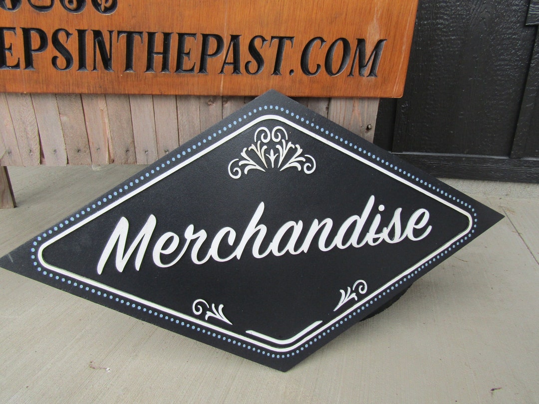 Custom Merchandise Sign Counter Direction Contoured Business Commerical ...