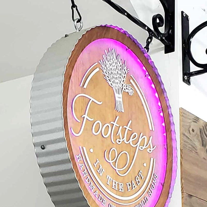 Backlit Wood Sign - Etsy