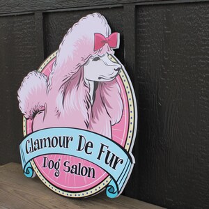 Custom Dog Salon Pet Groomer Weatherproof PVC Sign Personalized Custom ...