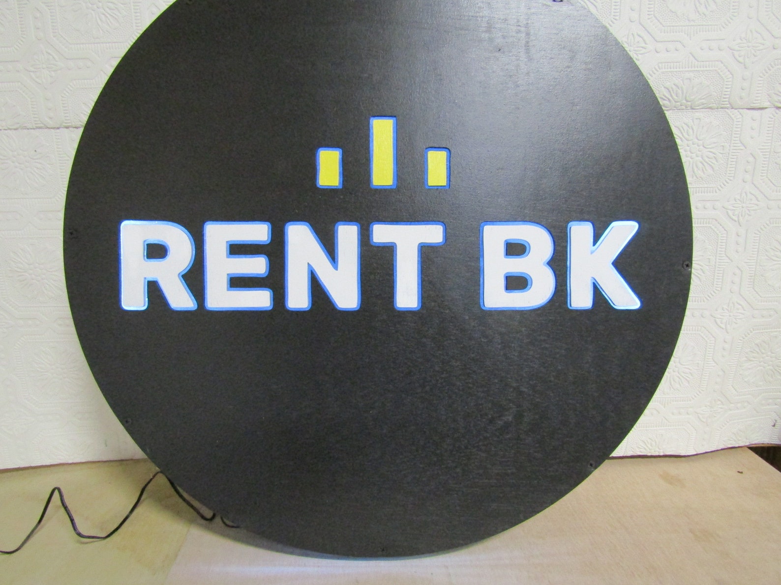 Custom Wood Lit Business Sign Entrance Light Neon Remote - Etsy