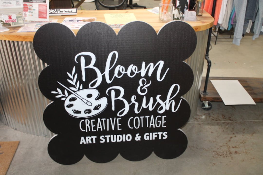 Custom Weatherproof PVC Sign Smooth Scallop Bubble Personalized Square ...