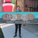 Extra Large Raised Text Business Sign • Custom 3D Logo Sign • Rustic ...