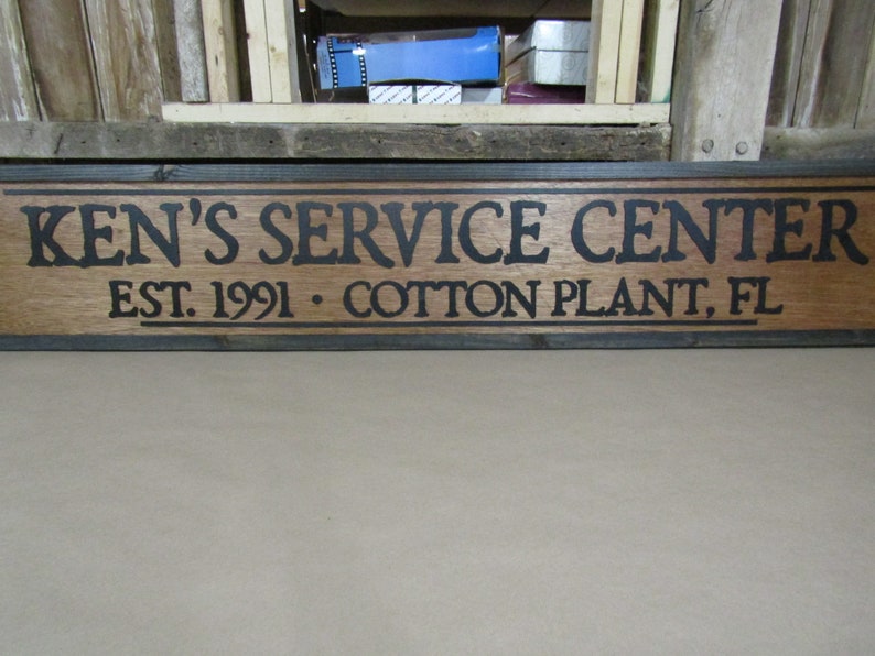 Service Center Sign Wooden Signage Large Oversized Store Front - Etsy