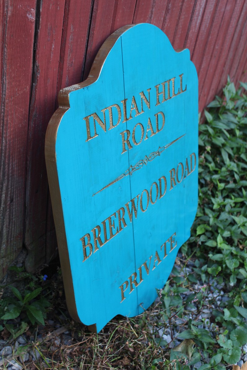 Large Private Drive Sign Engraved Solid Wood Custom Commercial - Etsy