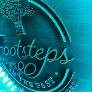 Custom Wood Lit Commercial Neon , Business Sign, Logo, LED, Entrance ...