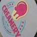 Custom Wooden Round Creamery Ice Cream Shop Sign Raised Text 3D Large ...