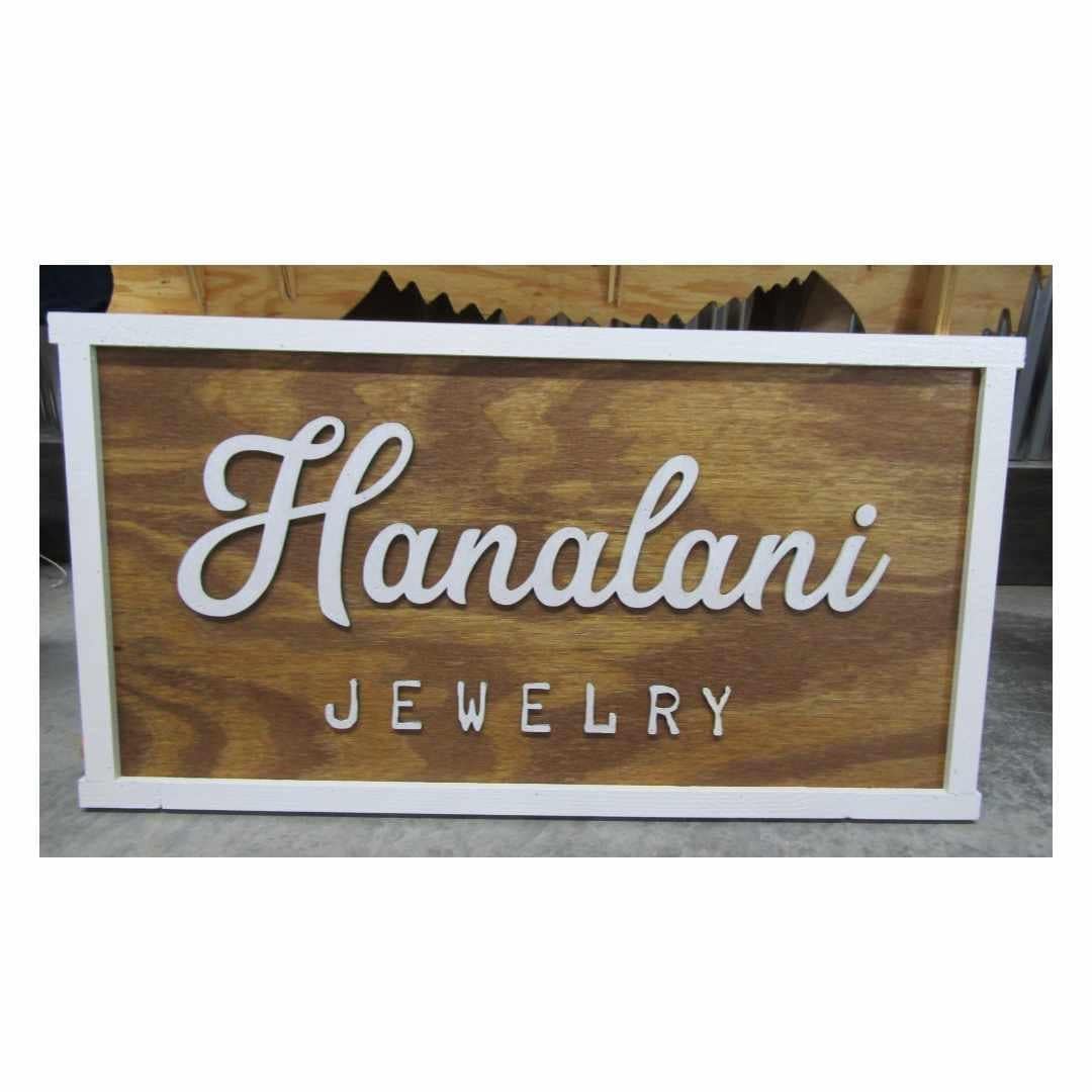 Permanent Jewelry Custom Business Signage Rectangle 3D Vendor Booth ...