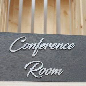 Conference Room Business Sign Unframed Commerical Signage 3D Raised ...