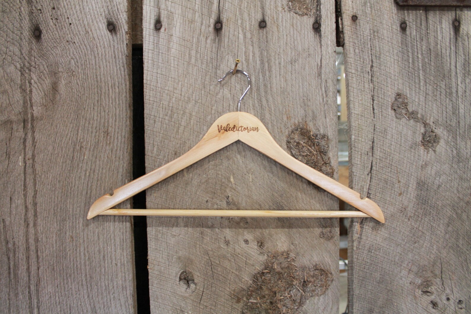 Valedictorian Gown Dress Suit Clothes Hanger Engraved Hard Wood Sturdy ...