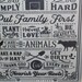 Farmhouse Rules List Wood Sign Farmer Farm Barn Plant Harvest Cow Wall ...