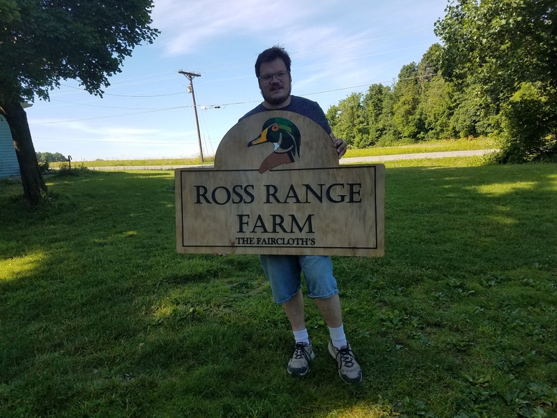 Farm Sign Woodland Duck Bird Poultry Hobby Farm Large - Etsy