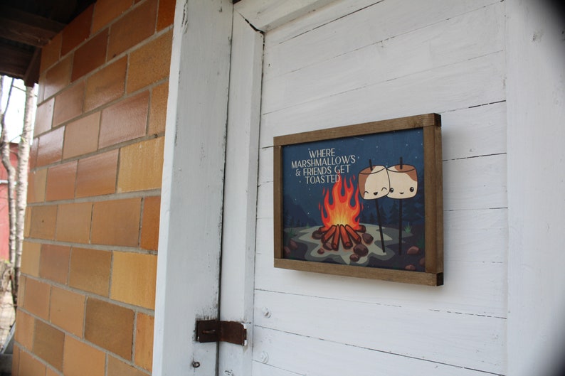 Campfire Sign Where Marshmallows and Friends Get Toasted Wood - Etsy