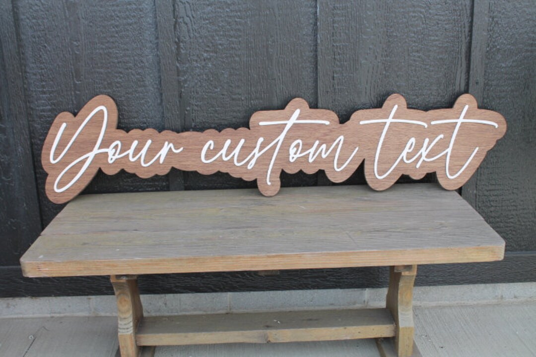 Custom Wood Sign Name Phrase Personalized Sign You Text Here Nursey ...