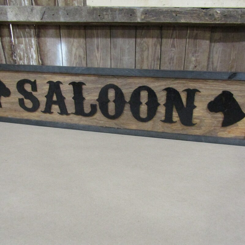 Wood Saloon Sign - Etsy