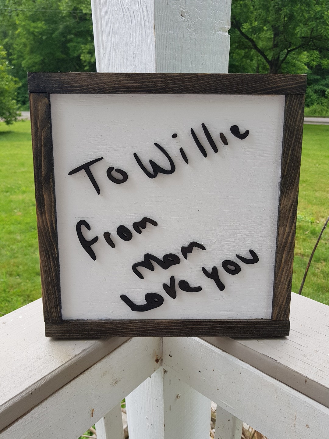 Personal Note, Memorial, Custom Handwriting, Signature, Loved Ones ...