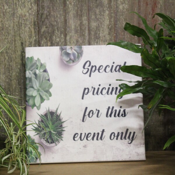 Small Event Sign - Etsy