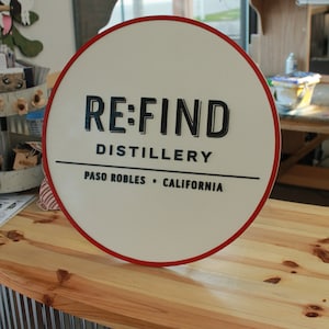 Distillery Drink Bar Table Top Standing Desk Sitter Custom Round ...