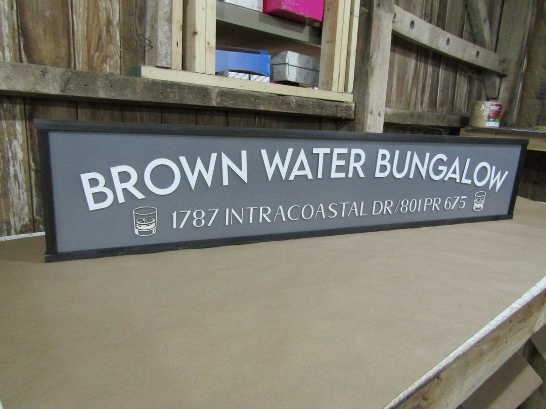 Custom Business Sign: 3D Raised Letter Wood Sign, Handmade Storefront ...