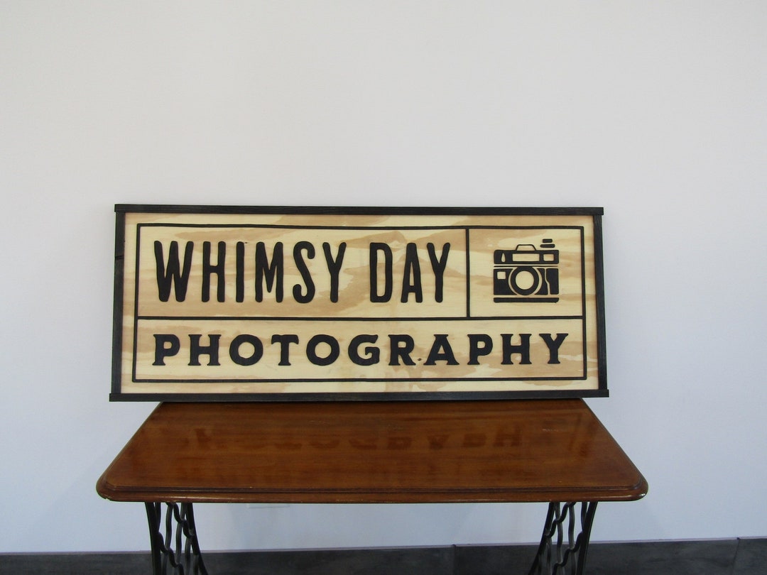 Photography Sign Camera Large Custom Business Sign Company Logo We Use ...