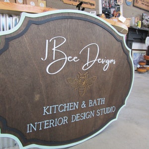 Custom Interior Design Wood Sign Commerical Signage Kitchen and Bath ...