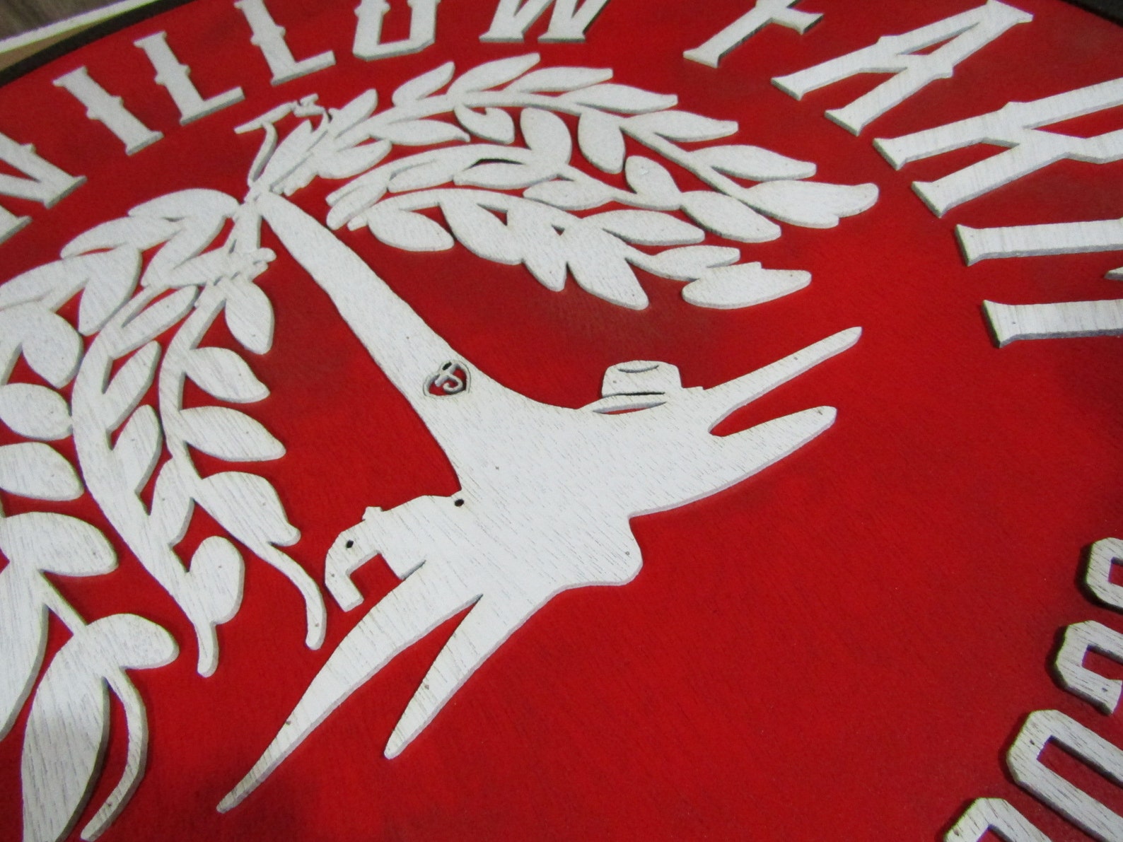 Large Round Custom Sign Commerical Signage Tree Farm Willow | Etsy