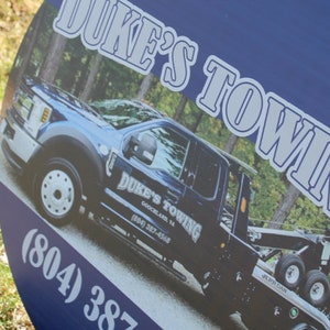 Tow Truck Commerical Photo Custom Metal Sign With Your Personalized ...