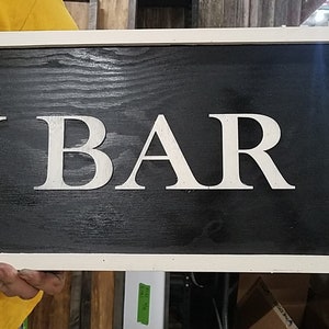 Large Custom Bar Sign, Ranch, Farm, Restaurant, Over-sized Rustic ...