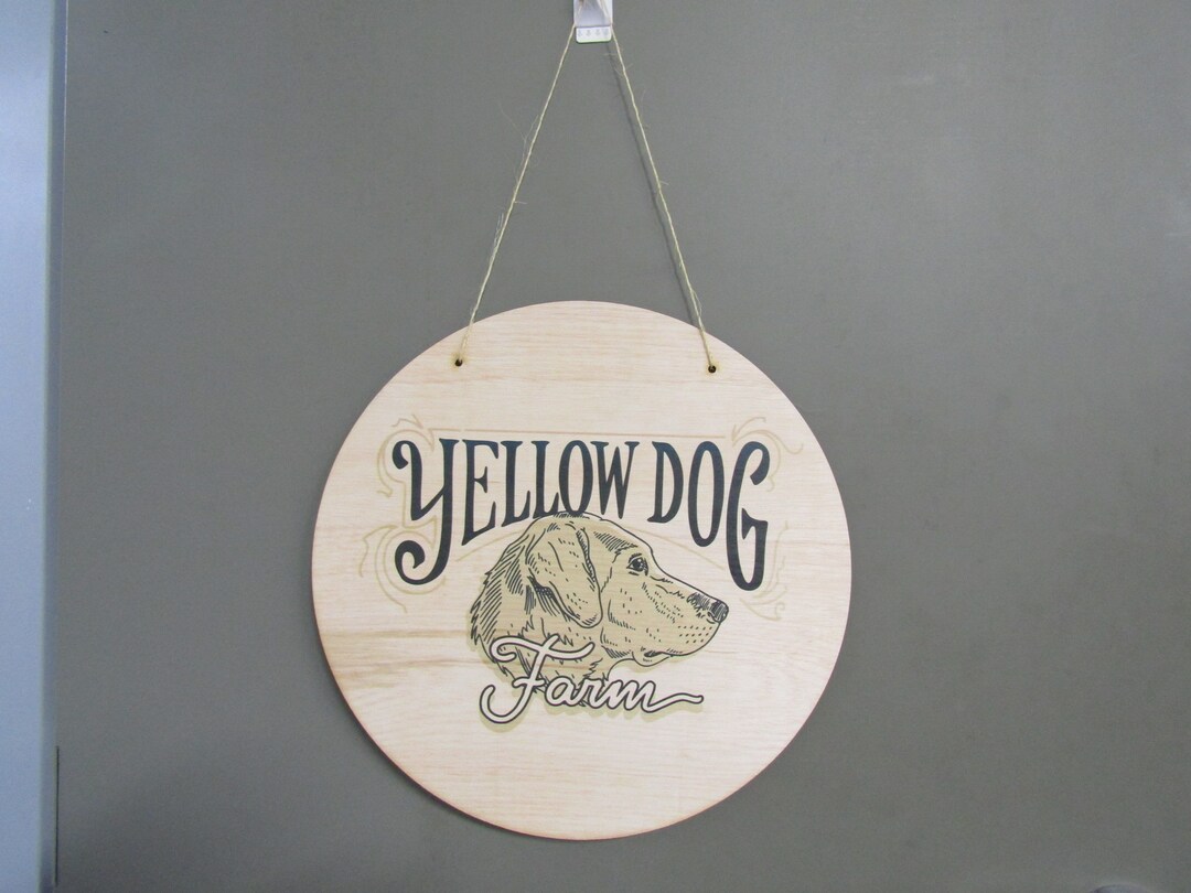 Custom Farm Breeder Sign Yellow Dog Farm Lab Lightweight Affordable ...