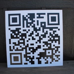 Custom QR Code Sign: Weatherproof PVC, Business Logo - Etsy