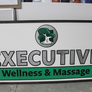 Custom Personalized Wellness and Massage Signage Commerical Business ...