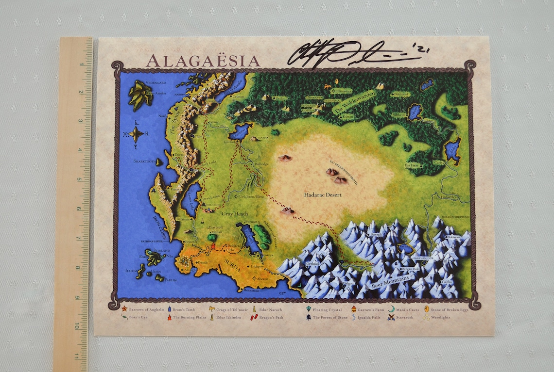 Map of Alagaësia Print Color Barnes & Noble Edition - Etsy