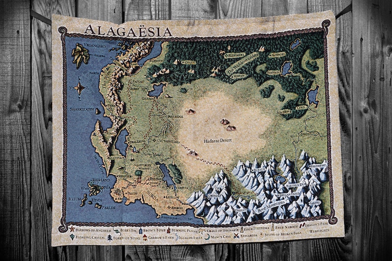 Alagaësia Woven Tapestry - 36" X 24" - Etsy