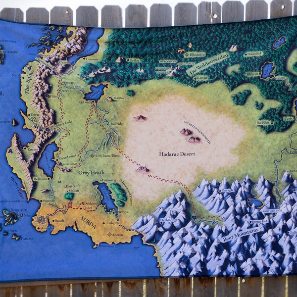 Eragon Map Blanket - Etsy