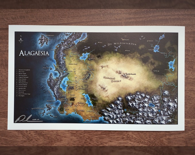 Hand-drawn Map of Alagaësia | Eragon - Etsy Canada